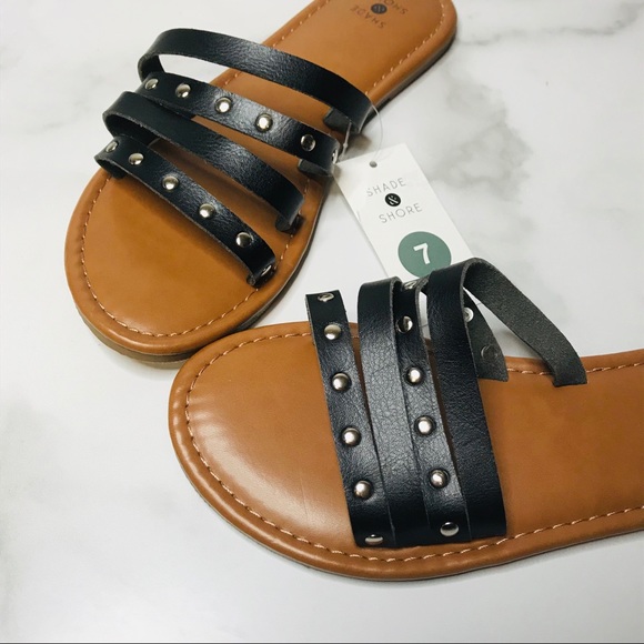 Shade & Shore | Shoes | Shade Shore Size 7 Slide On Studded Sandals ...